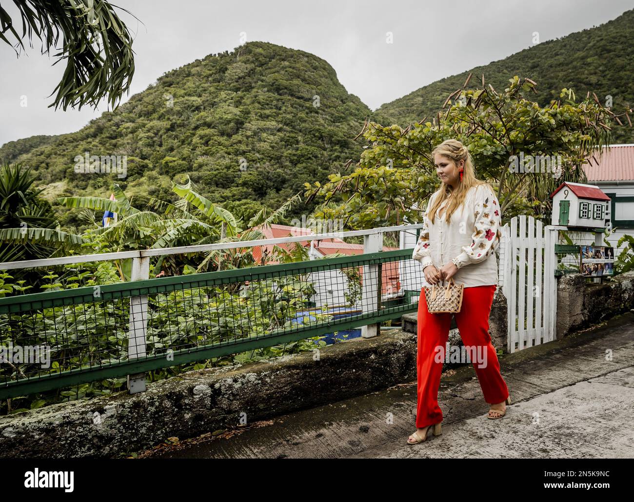 SABA - 09/02/2023, SABA - Princess Amalia on a walk on Saba. The Crown ...