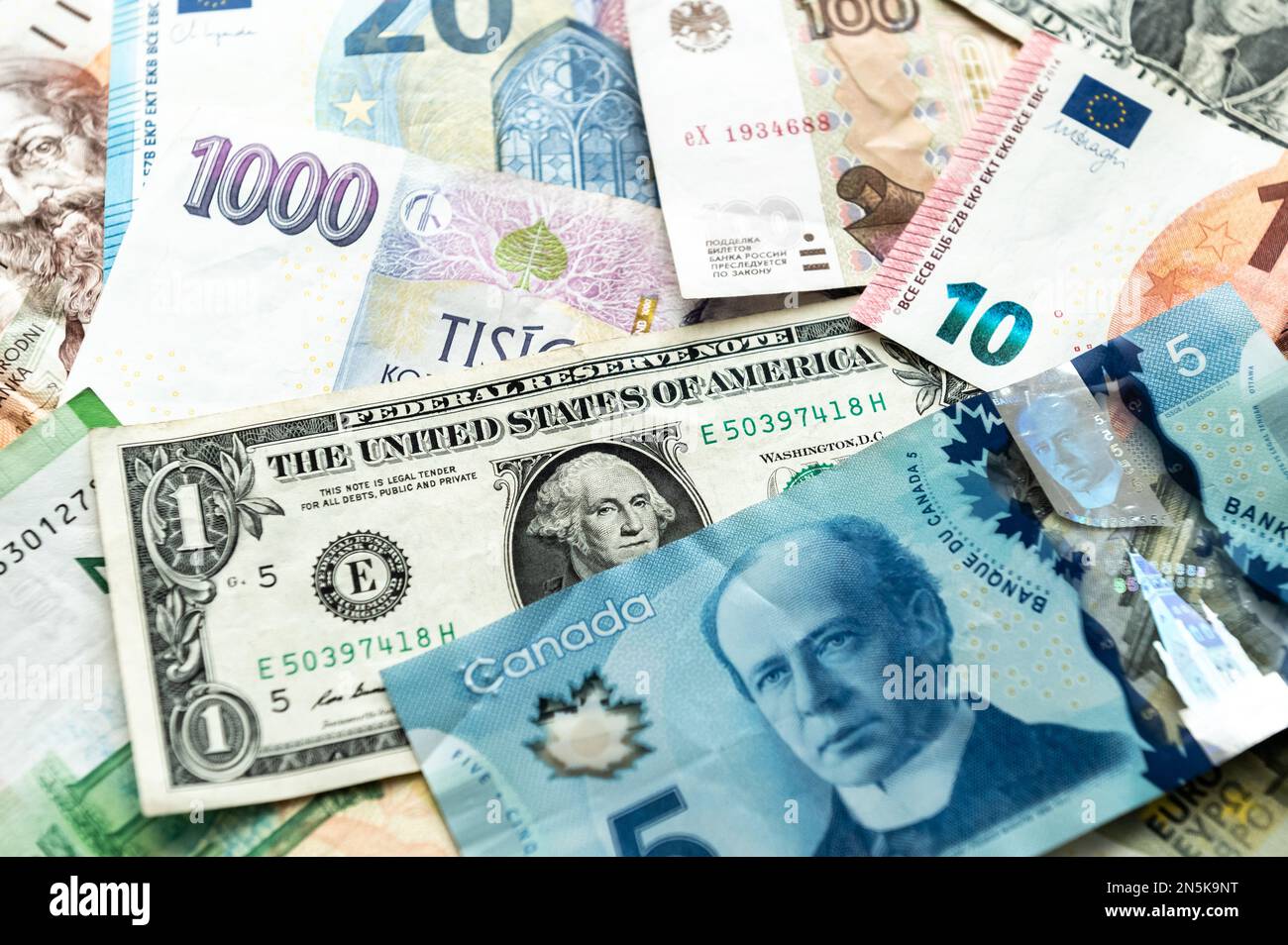 Korunas banknotes hi-res stock photography and images - Alamy