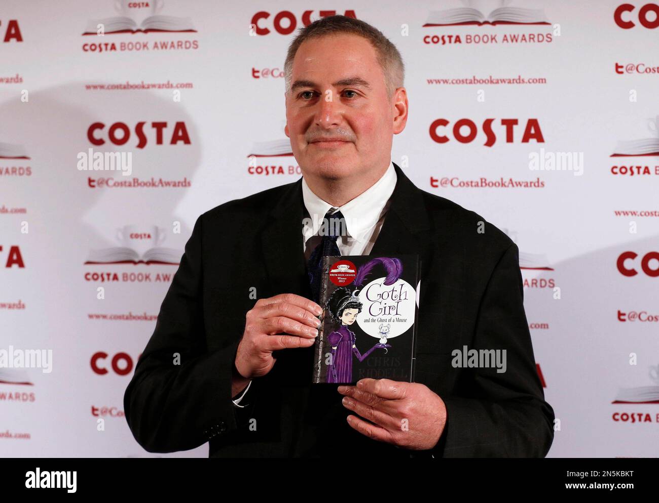 Costa Book of the Year shortlisted author Chris Riddell poses with his ...