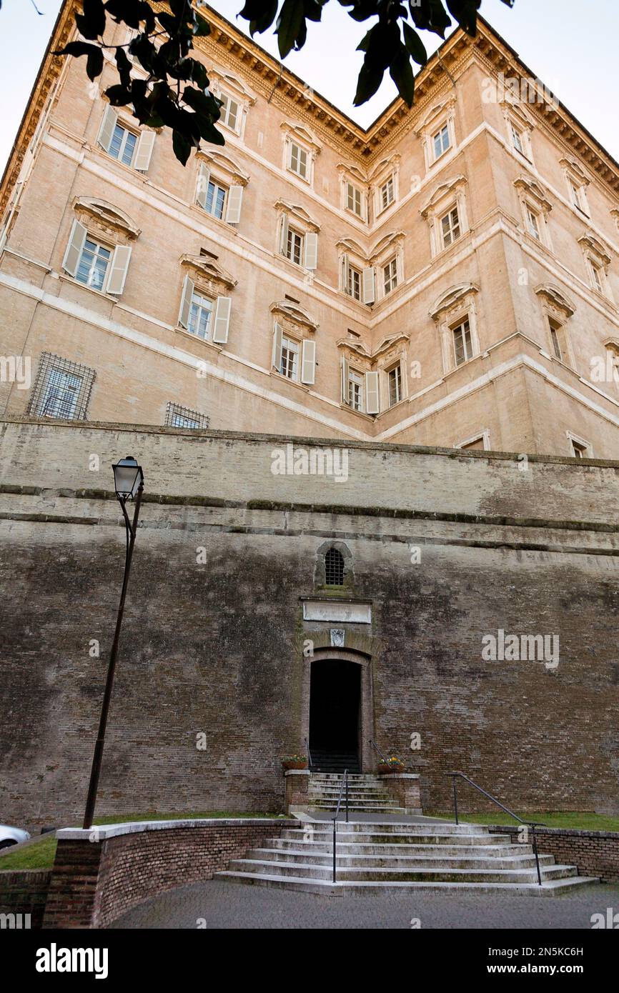 An exterior view of he offices of the Vatican bank IOR in Vatican City ...