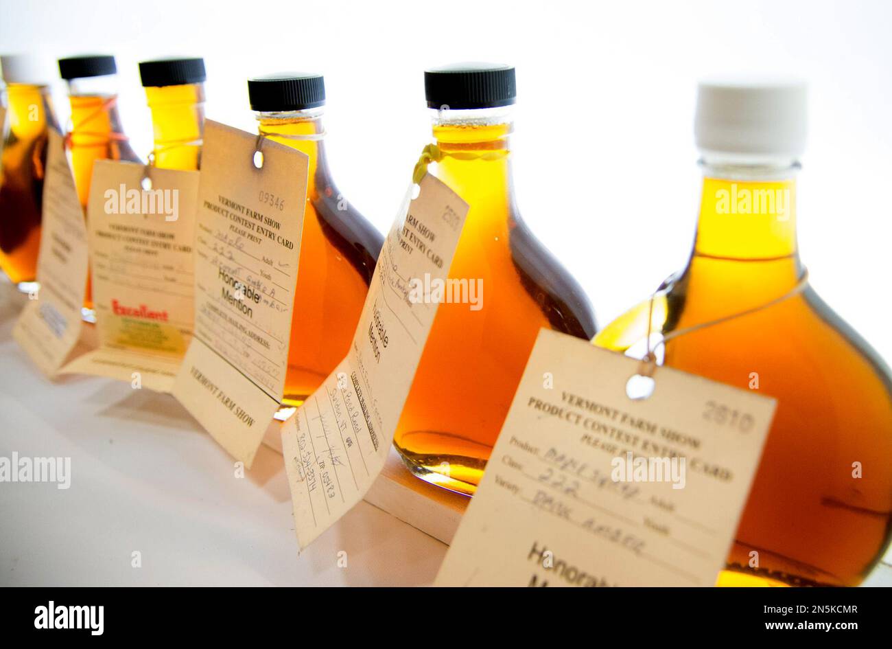 The results of the maple syrup contest are on display at the 82nd ...