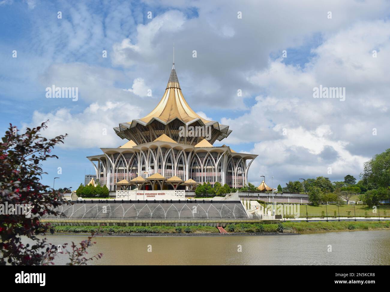 Kuching Sarawak State Legislative building on a nice day Stock Photo ...