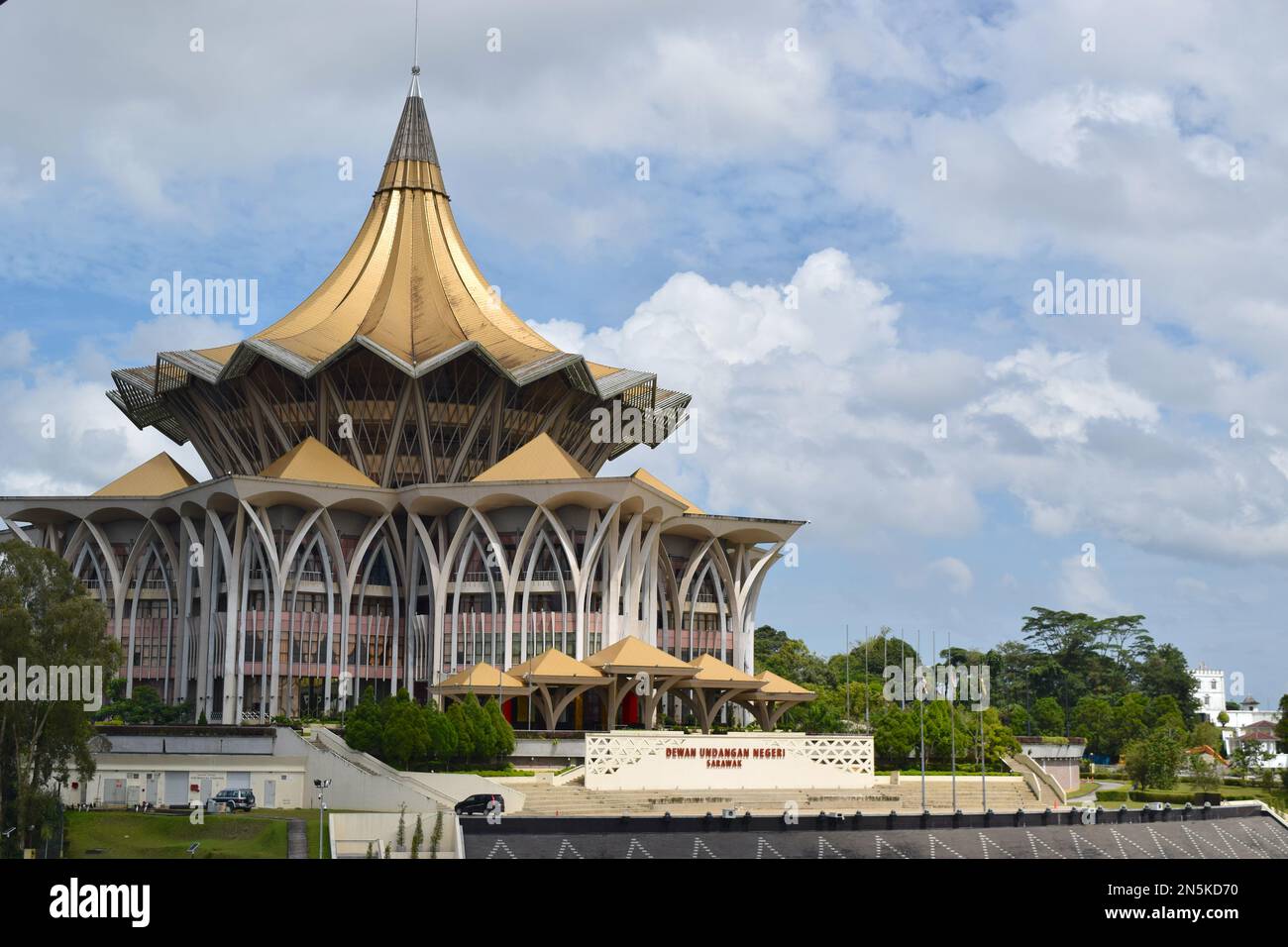 Kuching Sarawak State Legislative building on a nice day Stock Photo ...