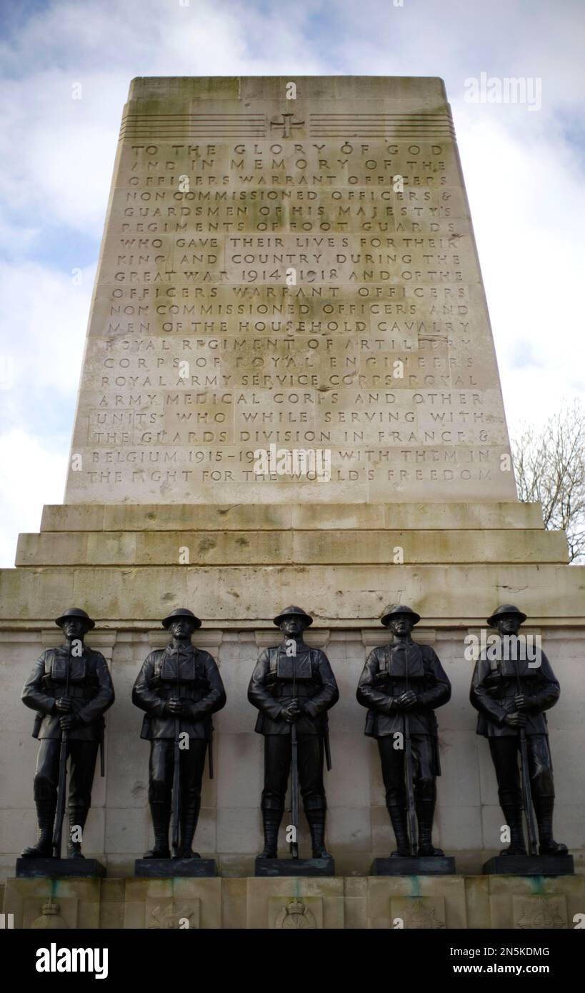 In this Monday, Jan. 27, 2014 photo, The Guards Memorial stands by ...