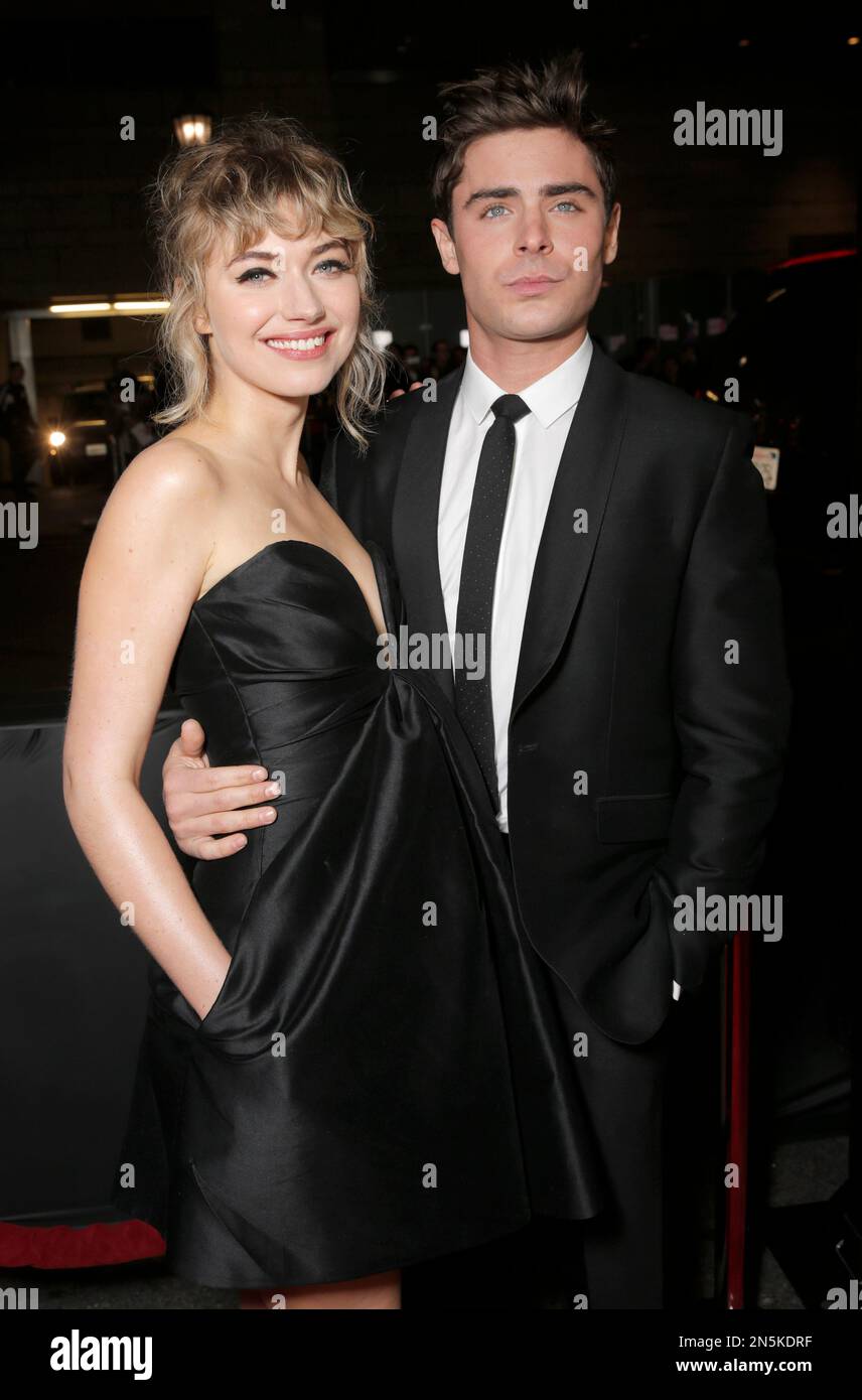 Imogen Poots and Zac Efron attend the Los Angeles Premiere of 'That ...