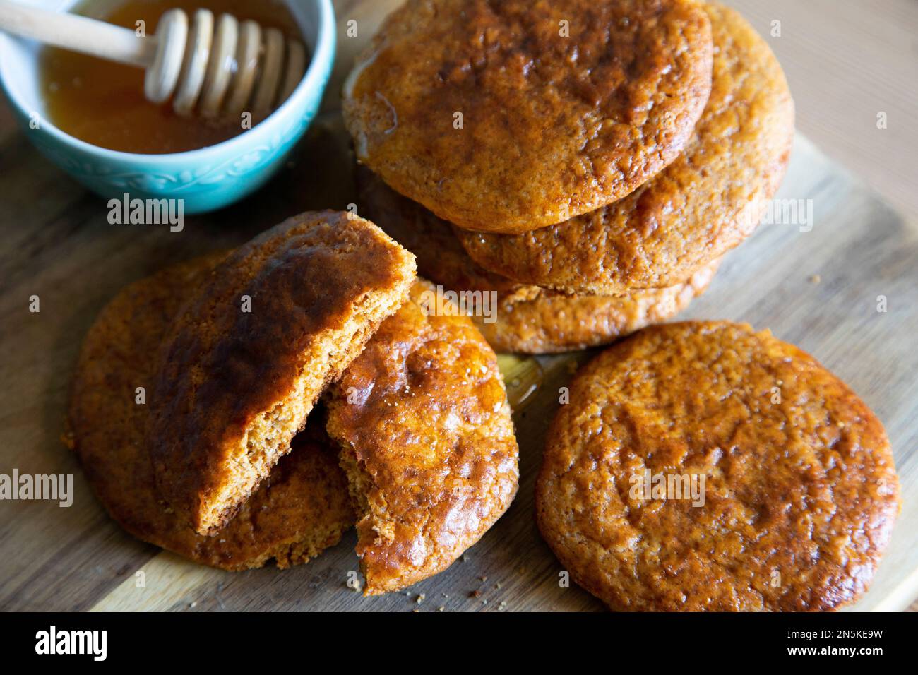 Artisanal Cookies made with honey and butter Stock Photo - Alamy