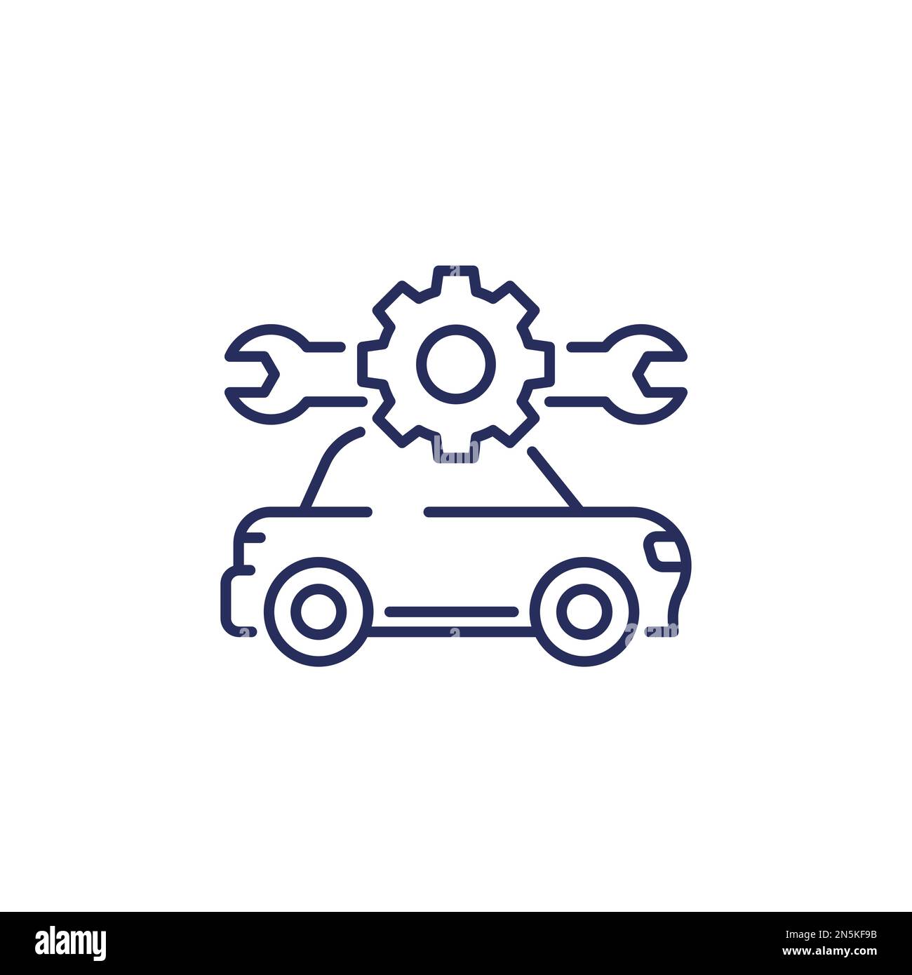car repair service line icon Stock Vector Image & Art - Alamy