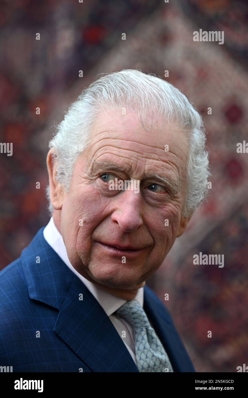 King Charles III during a visit to the newly-renovated Leighton House ...