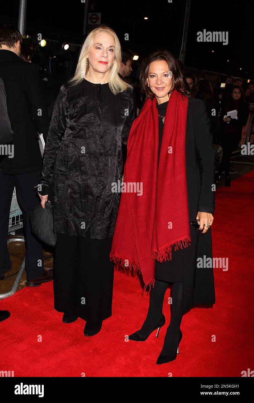 English Producers Carolyn Marks Blackwood and Gabriella Tana attending ...