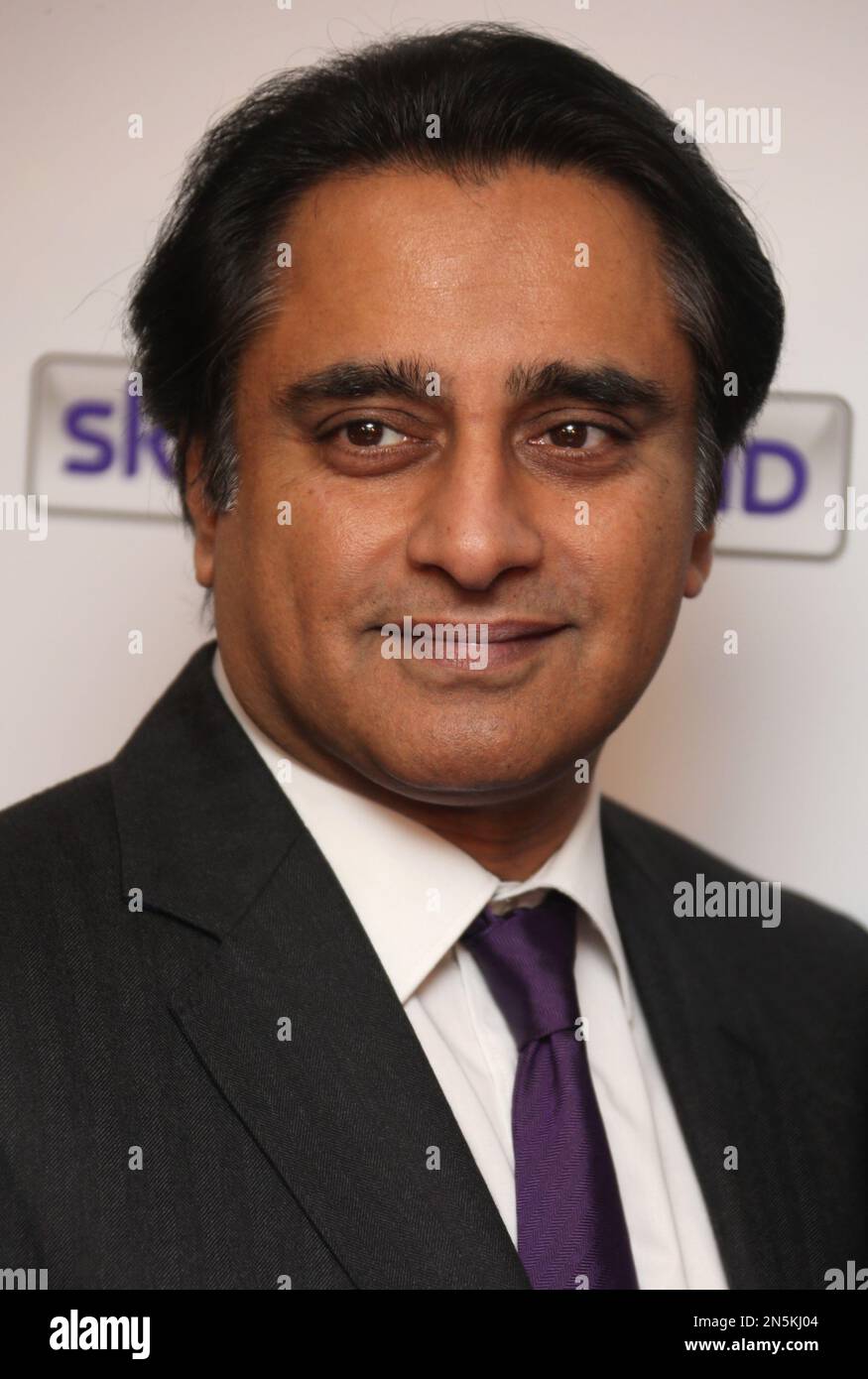 British actress Sanjeev Bhaskar arrives for South Bank Sky Arts Awards ...