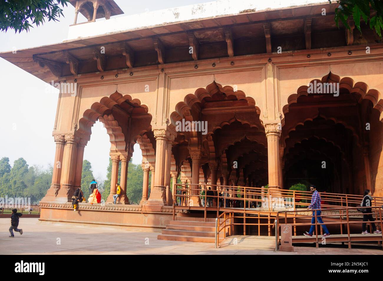 The Diwan-i-Aam audience hall of the Red Fort in Delhi, India Stock ...