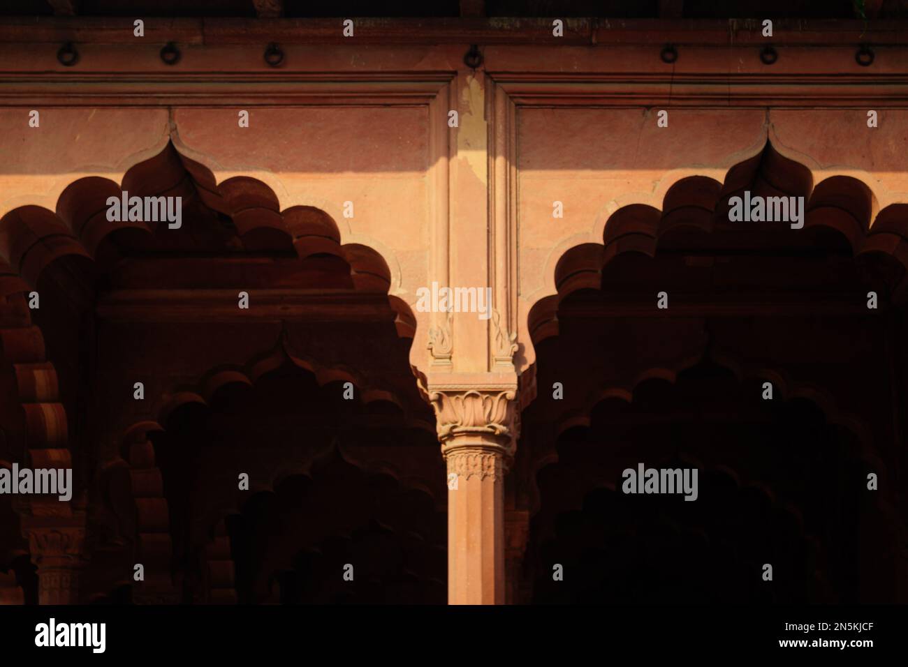 The Diwan-i-Aam audience hall of the Red Fort in Delhi, India Stock ...