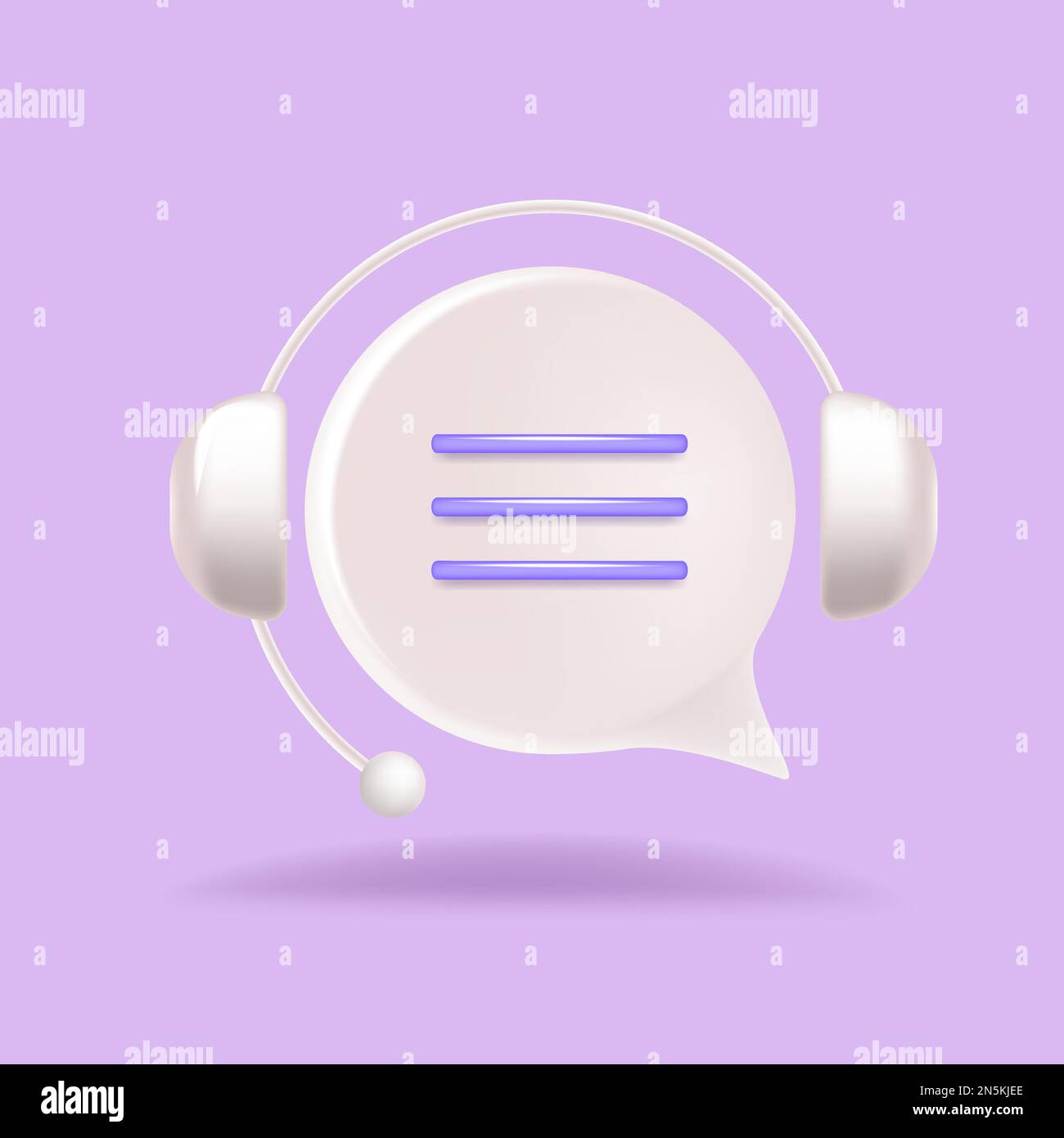 3d Vector illustration of support icon Stock Vector Image & Art - Alamy