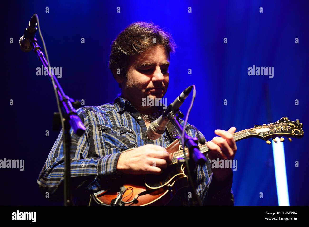Ronnie McCoury of Yonder Mountain String Band performing at The ...