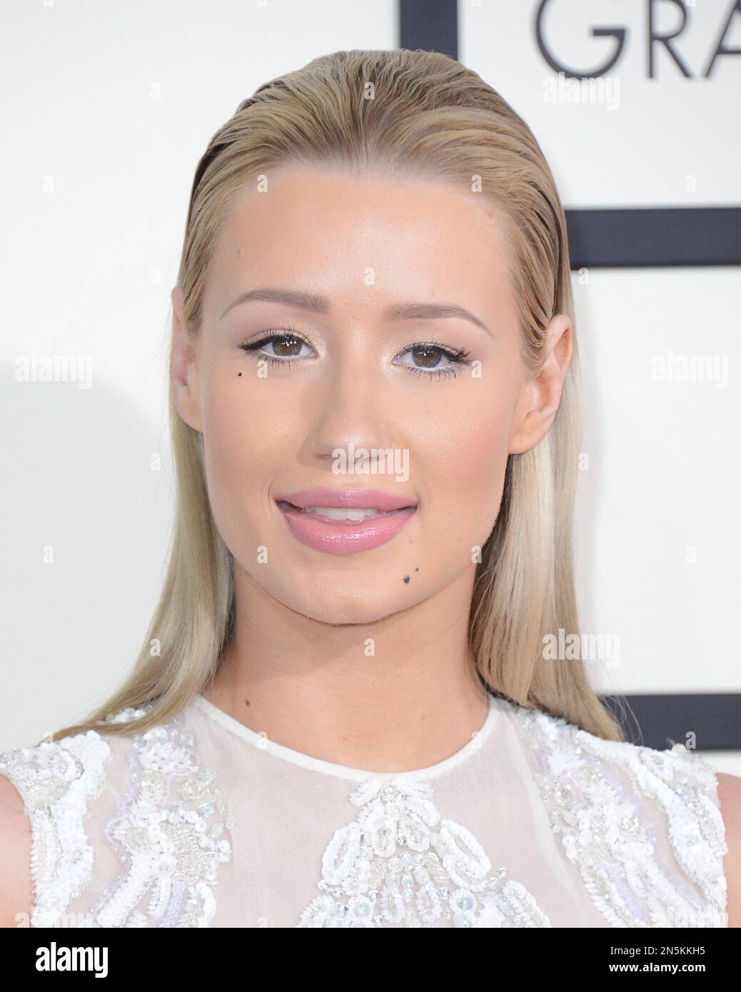 Iggy Azalea arrives at the 56th annual GRAMMY Awards at Staples Center ...