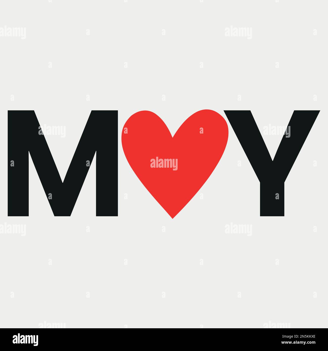 Best couple name M love N vector illustration Stock Vector Image & Art ...