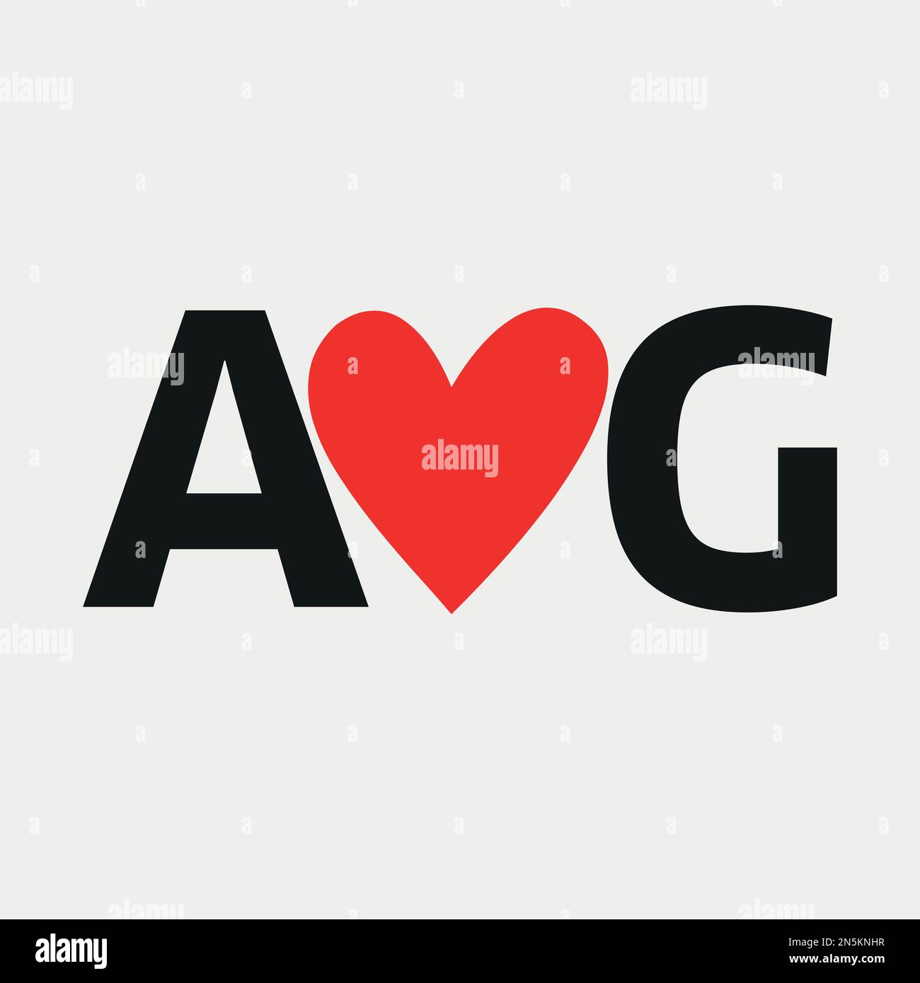 Best couple name A love G vector illustration Stock Vector Image & Art ...