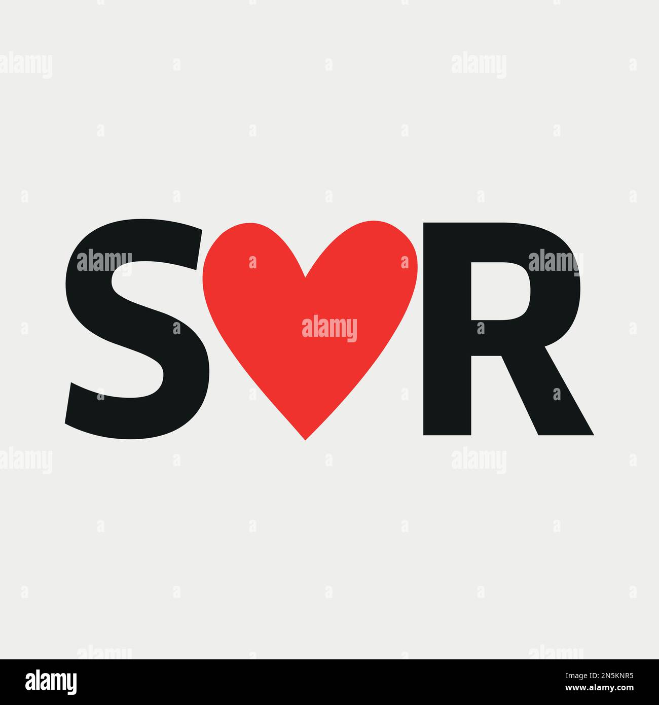 Best couple name S love R vector illustration Stock Vector Image & Art ...