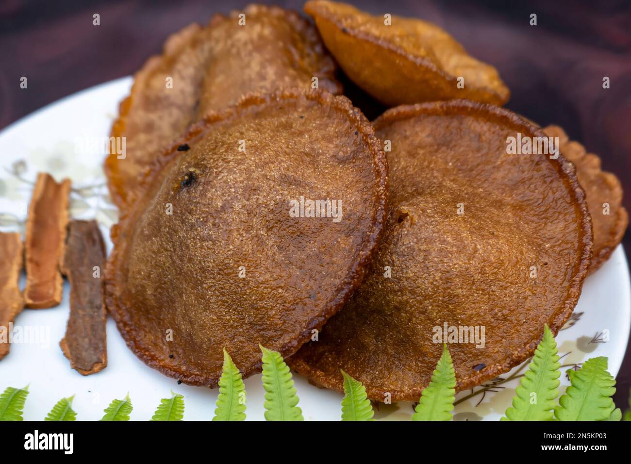 Traditional oil cake. Oil cake is made from rice with oil, which is ...