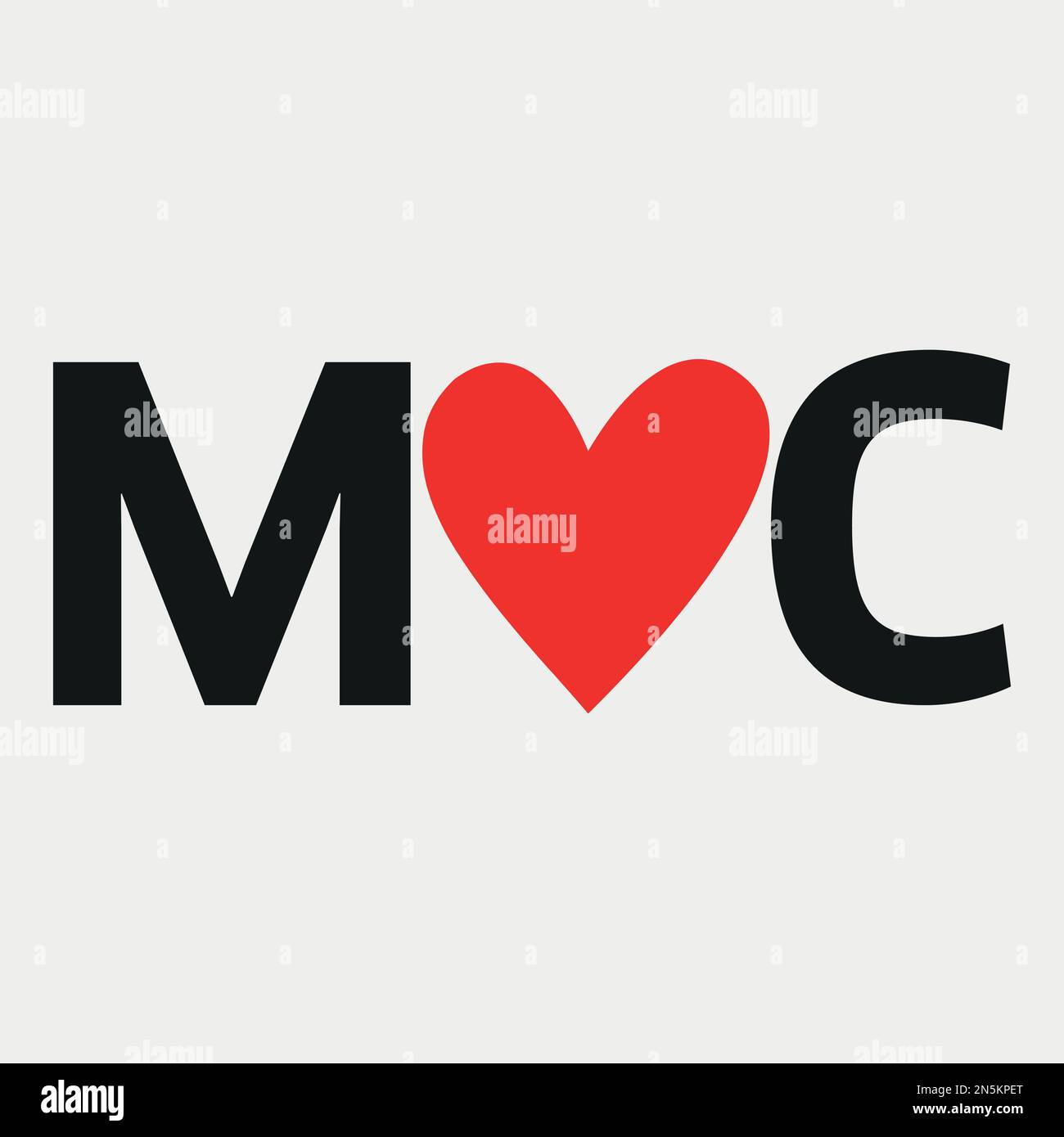Best couple name M loveC vector illustration Stock Vector Image & Art ...