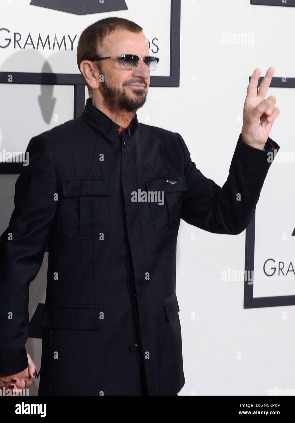 Ringo Starr arrives at the 56th annual GRAMMY Awards at Staples Center ...