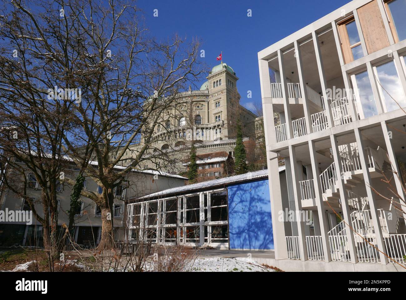 Modern architecture and the Historical National Government building in ...