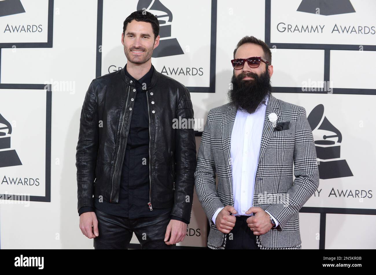 Sebu Simonian, left, and Ryan Merchant of Capital Cities arrive at the ...