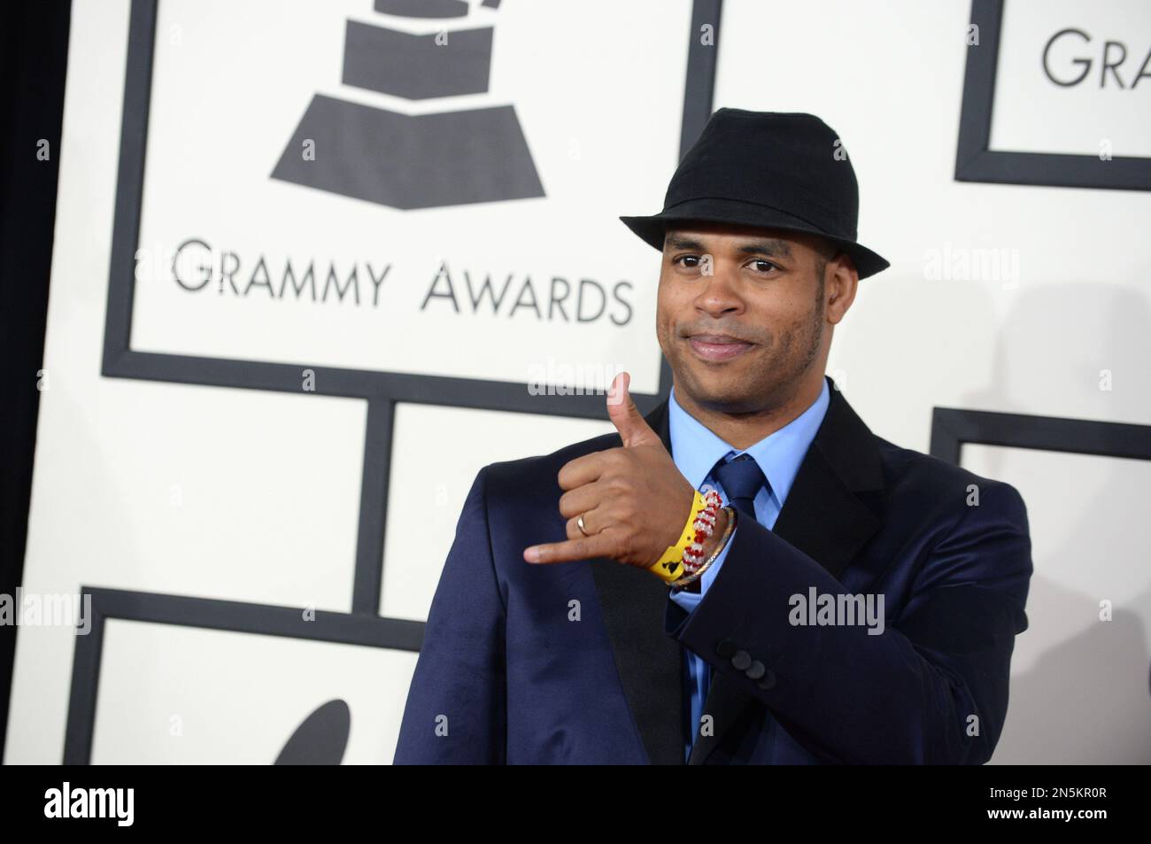 Roberto Fonseca arrives at the 56th annual GRAMMY Awards at Staples ...