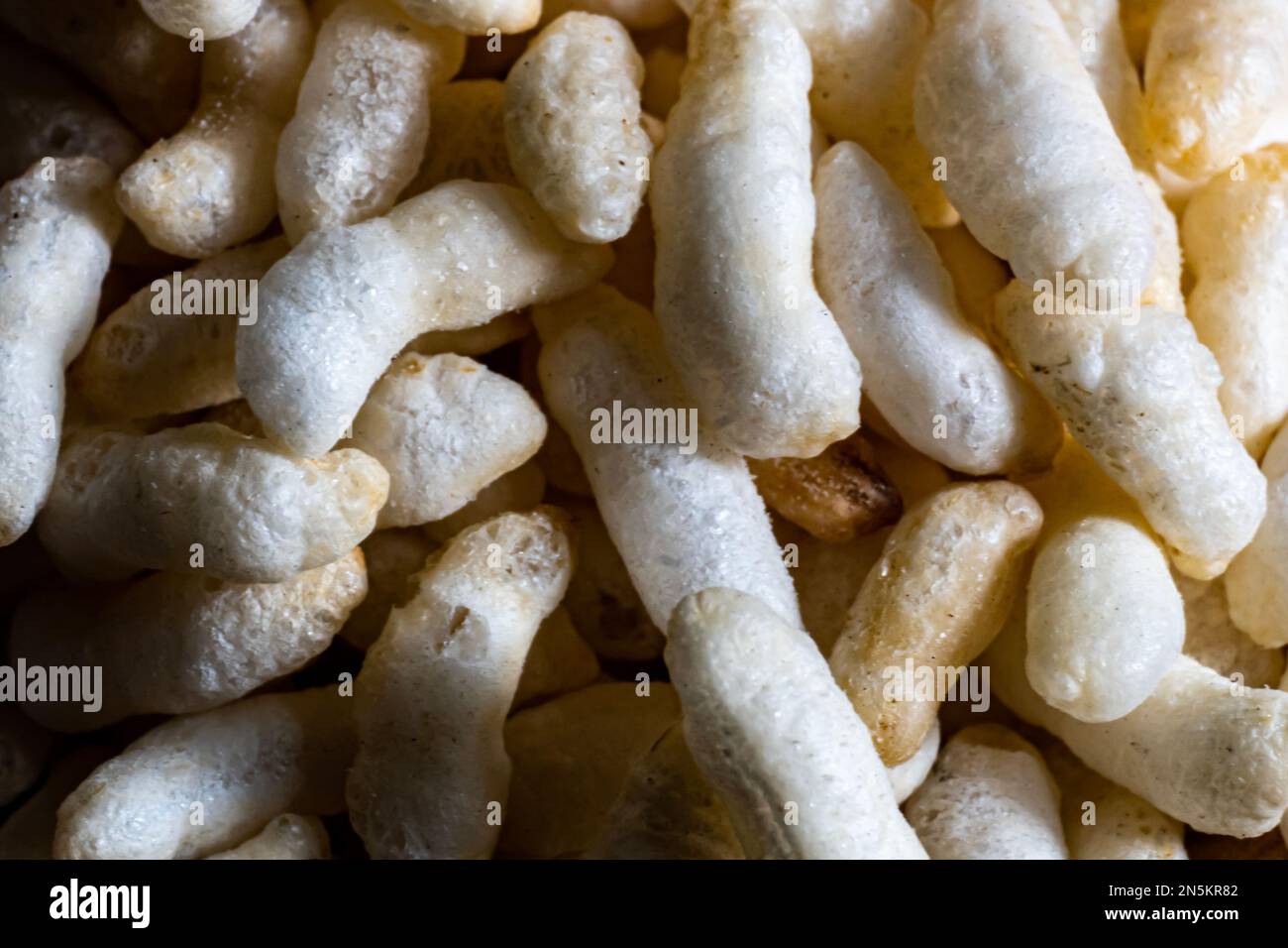 Fresh big size puffed rice Stock Photo - Alamy