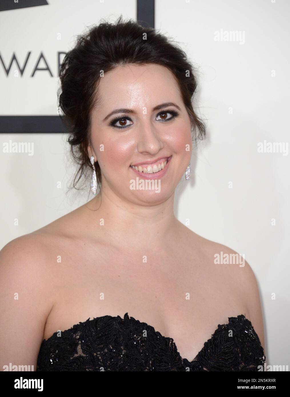 Stephanie Rosenberg arrives at the 56th annual GRAMMY Awards at Staples ...