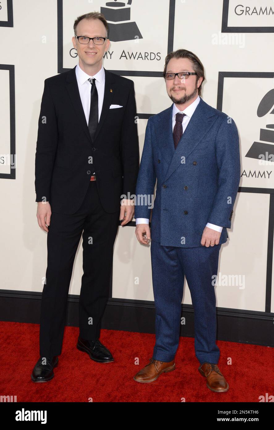 Michael Graves, left, and Steven Lance Ledbetter arrives at the 56th ...