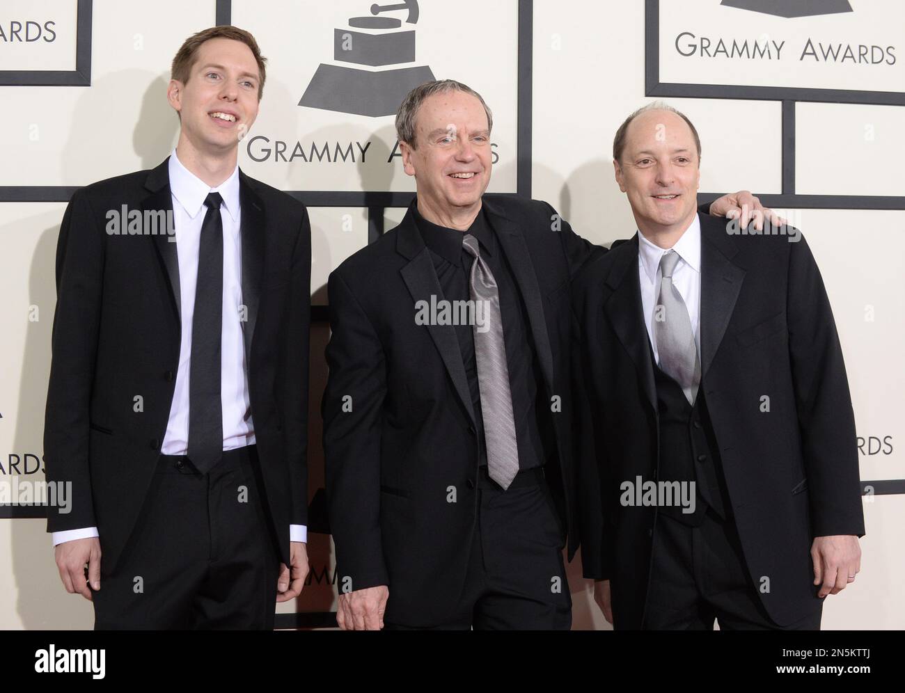 From left, David Frost, Tim Martyn and Brian Losch arrive at the 56th ...