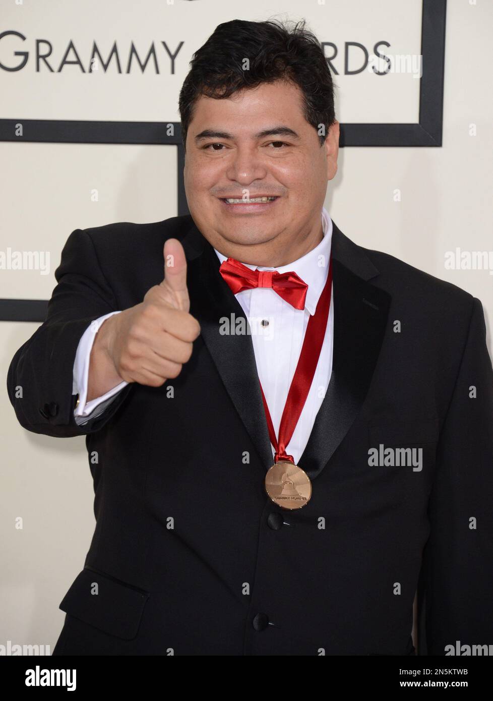 Alberto Jimenez Maeda arrives at the 56th annual GRAMMY Awards at ...