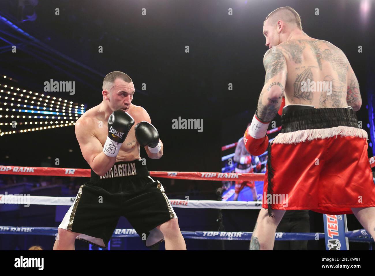 Sean Monaghan, left, in action against Matt Vanda during their Light ...