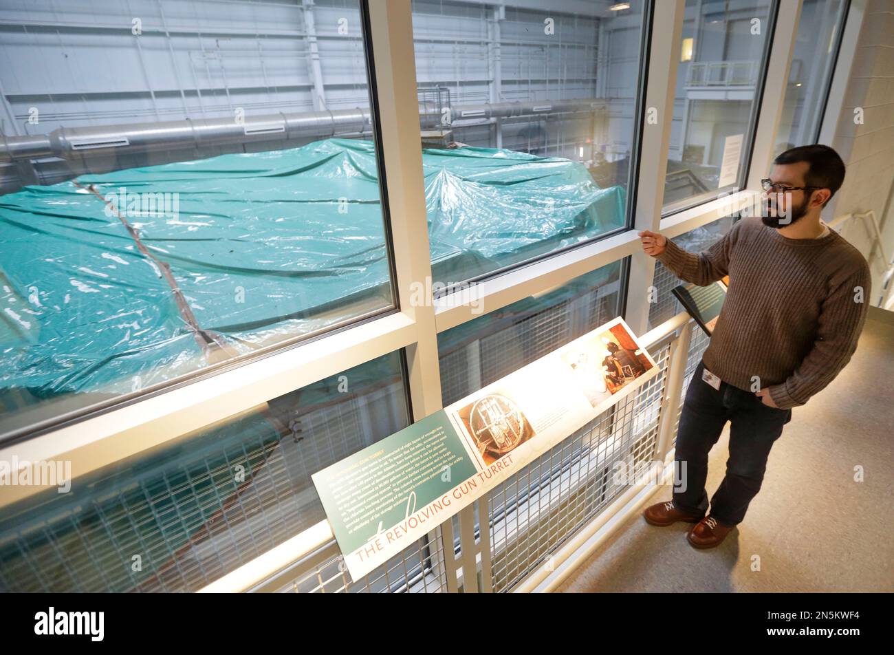 USS Monitor center director, David Krop, on a public observation ...