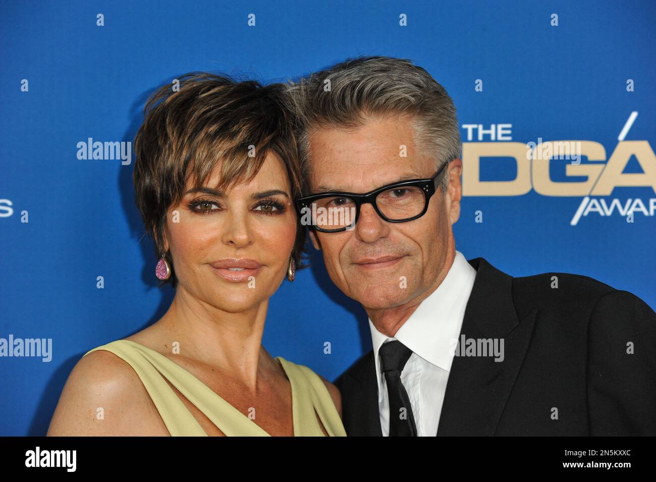 Lisa Rinna, left, and Harry Hamlin arrive at 66th Annual DGA Awards ...