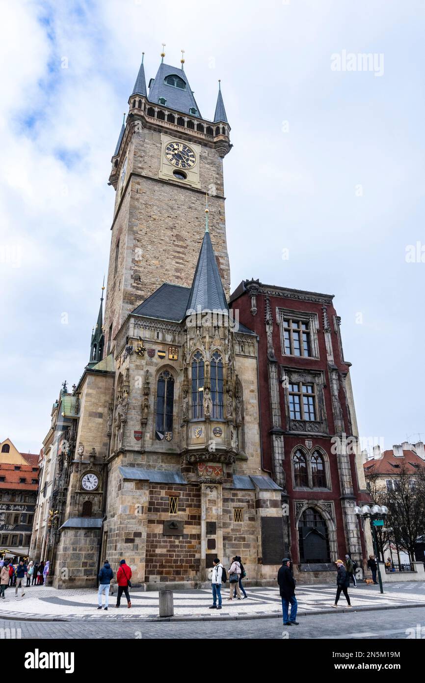 Old Town Hall tower, Prague, old town, Czech Stock Photo - Alamy