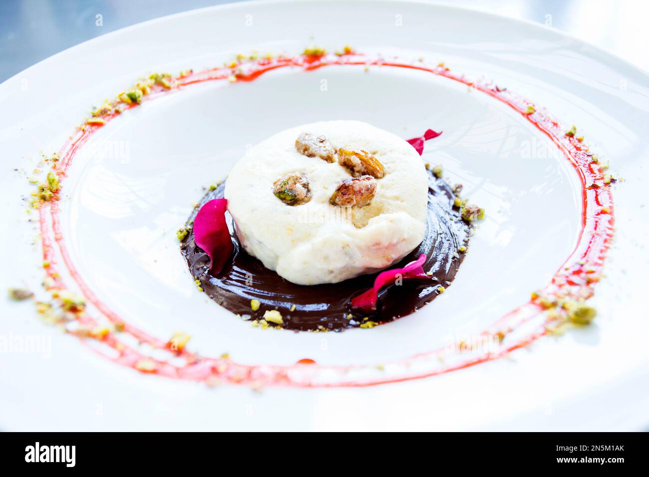 Artisanal vanilla flavored Italian ice cream Stock Photo - Alamy