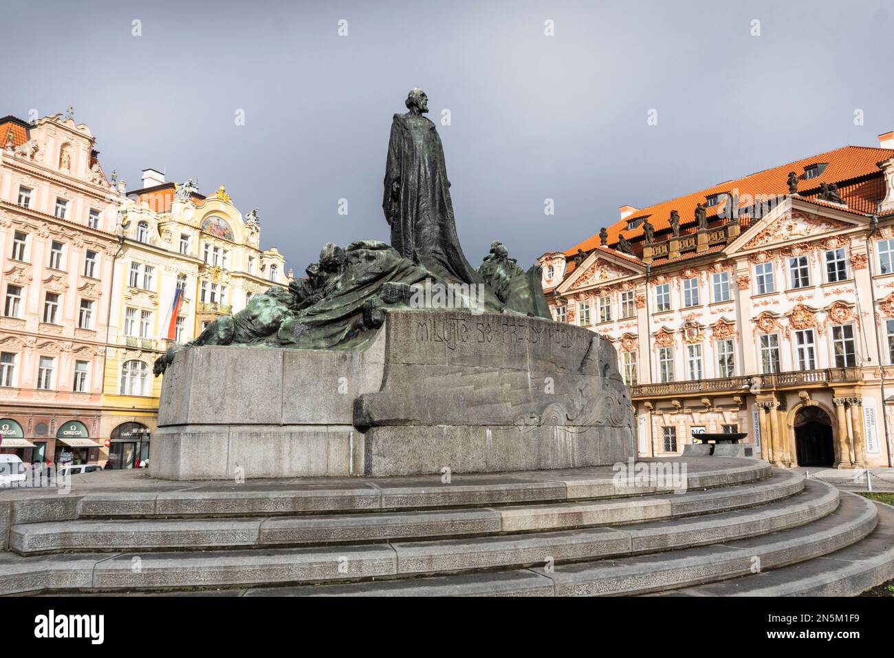 The jan hus memorial stands hi-res stock photography and images - Alamy