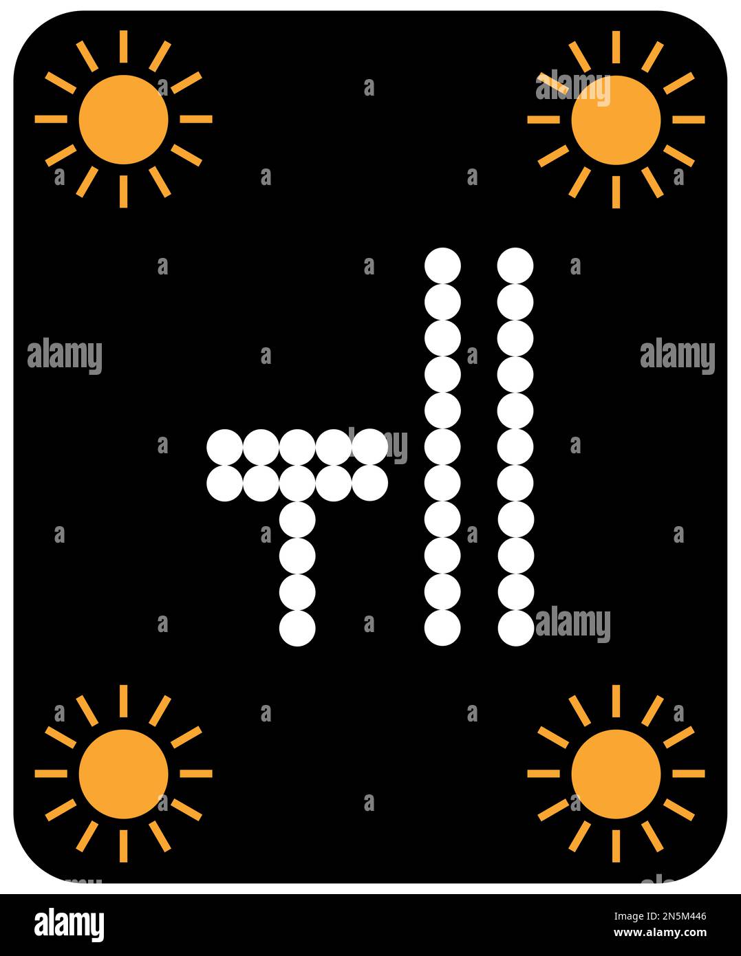 Lane 1 closed use lanes 2 and 3 proceed with caution British road sign ...
