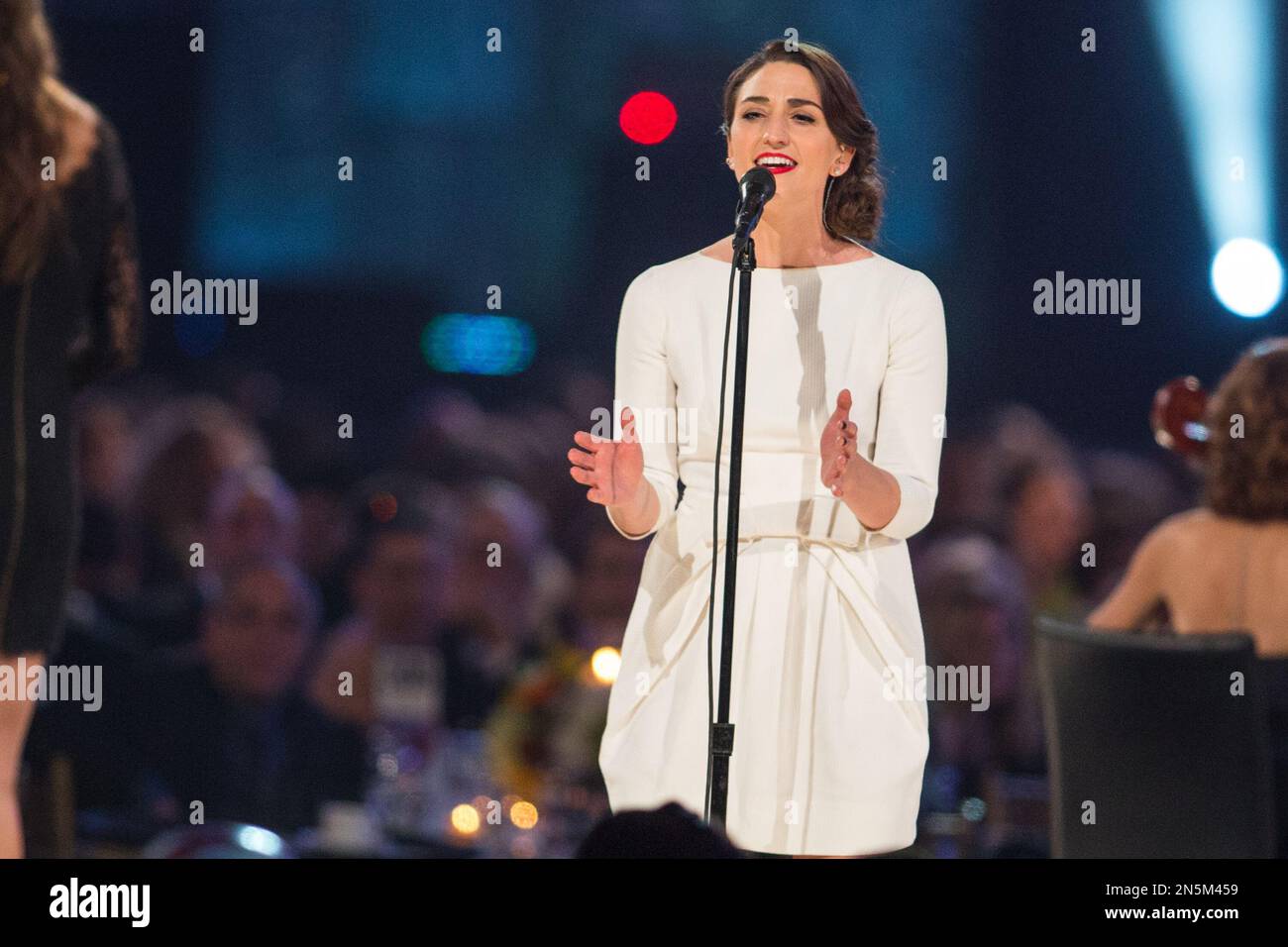 Singer Sara Bareilles performs on stage at the MusiCares 2014 Person of ...