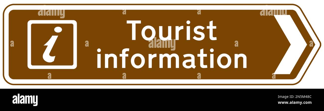 Tourist Information British road sign Stock Photo - Alamy