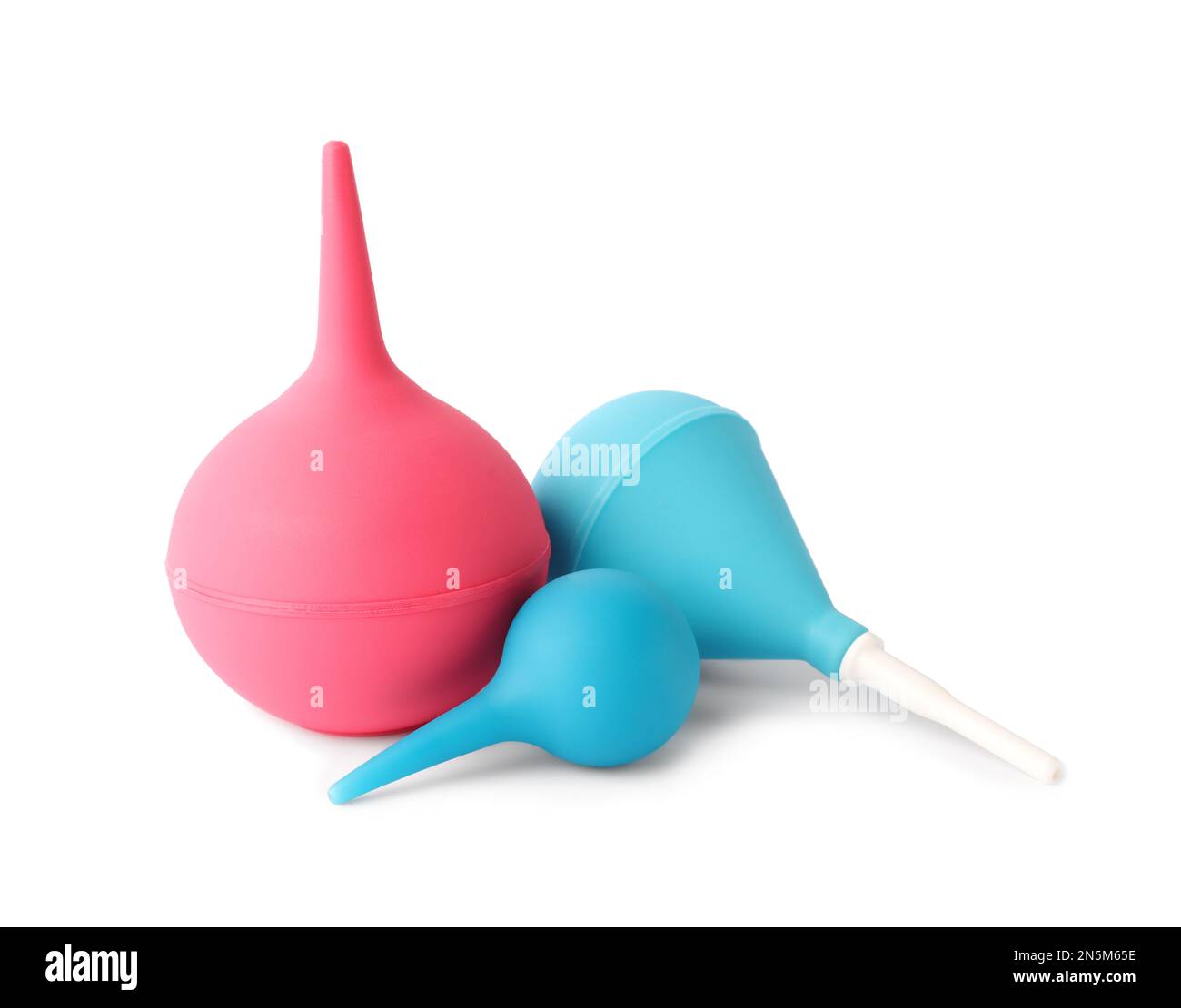 Different enemas on white background. Medical treatment Stock Photo - Alamy