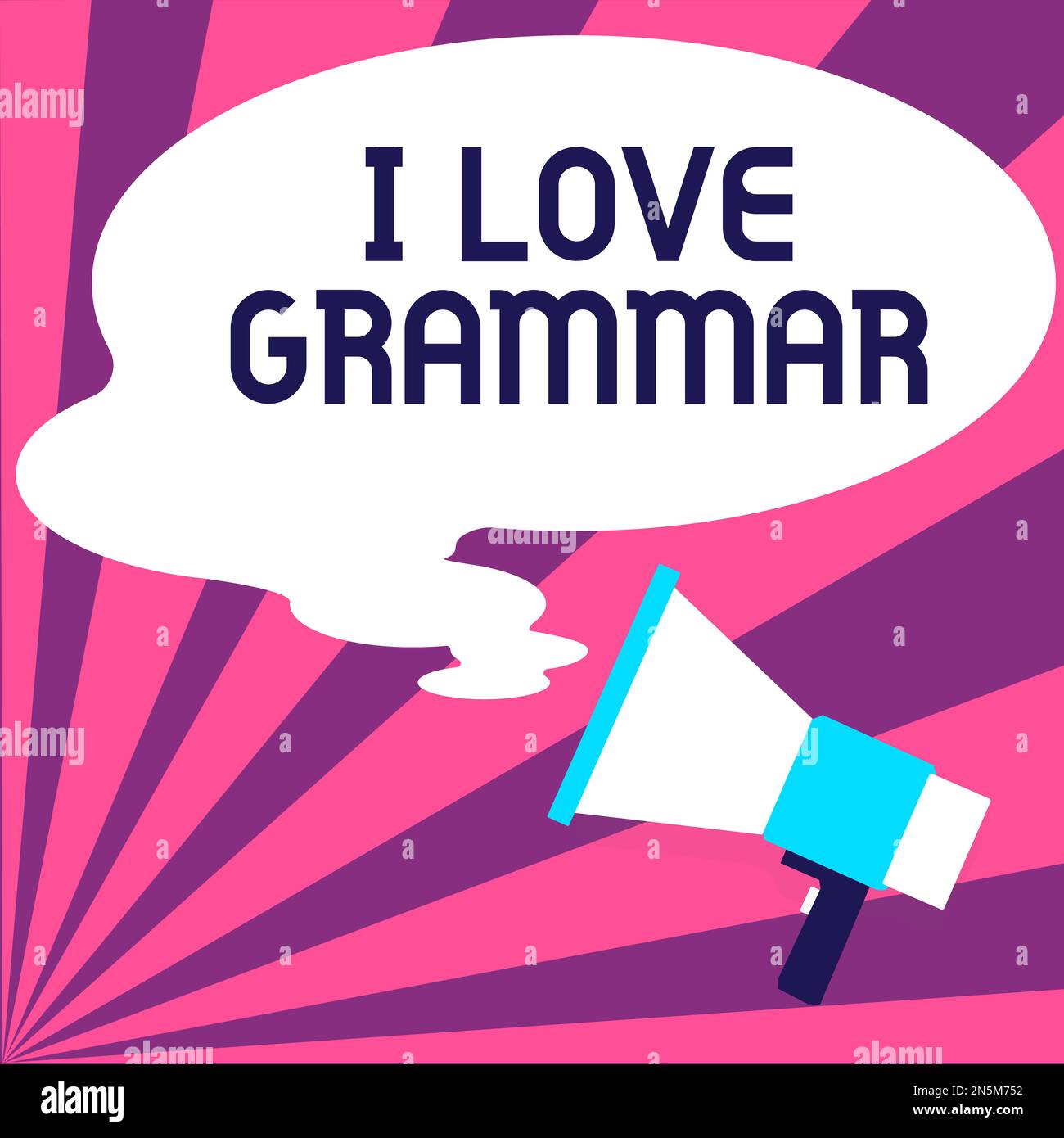 Text sign showing I Love Grammar. Word for act of admiring system and ...