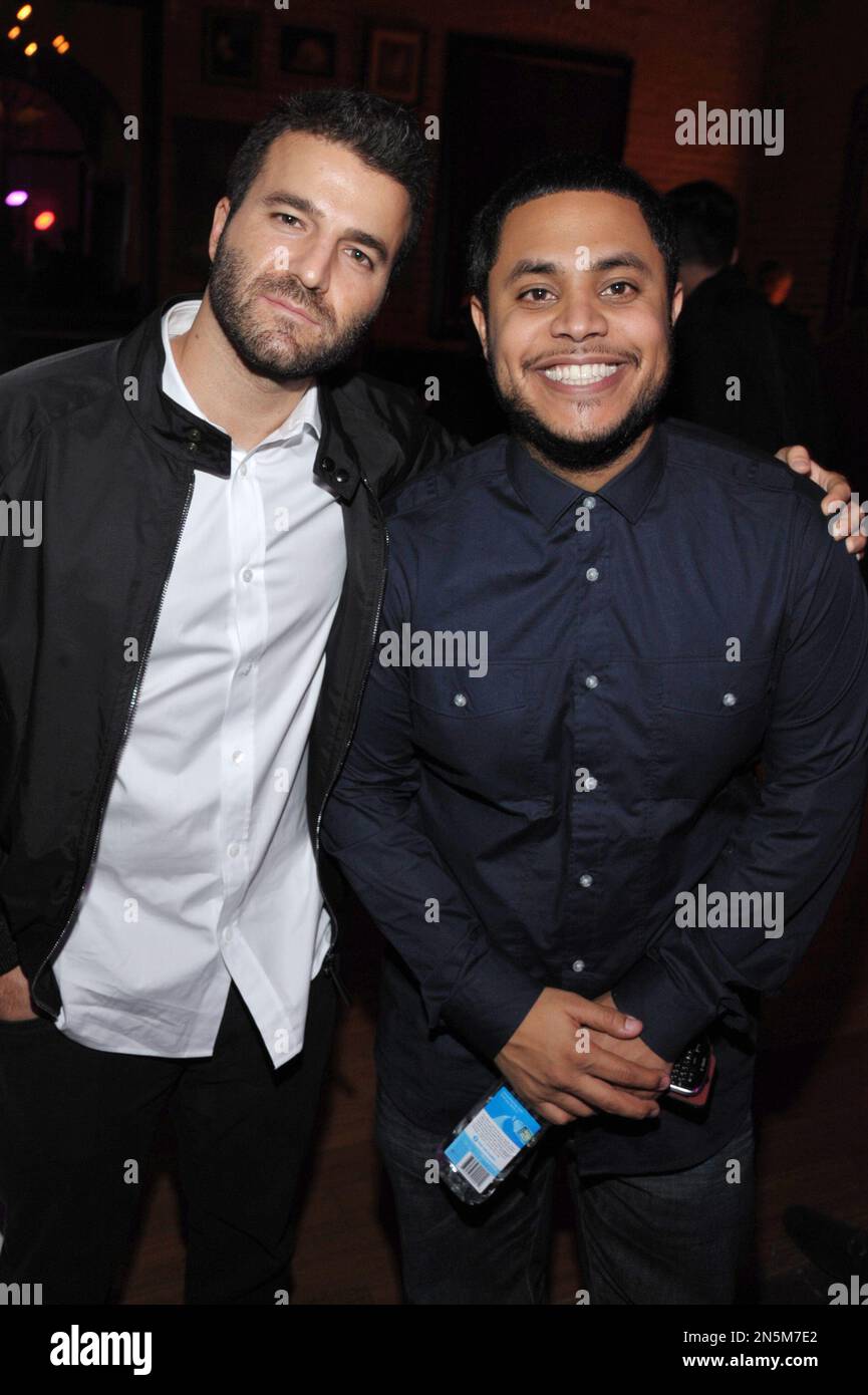 David Katzenberg, left, and Anthony Saleh attend VIBE 2nd annual pre ...