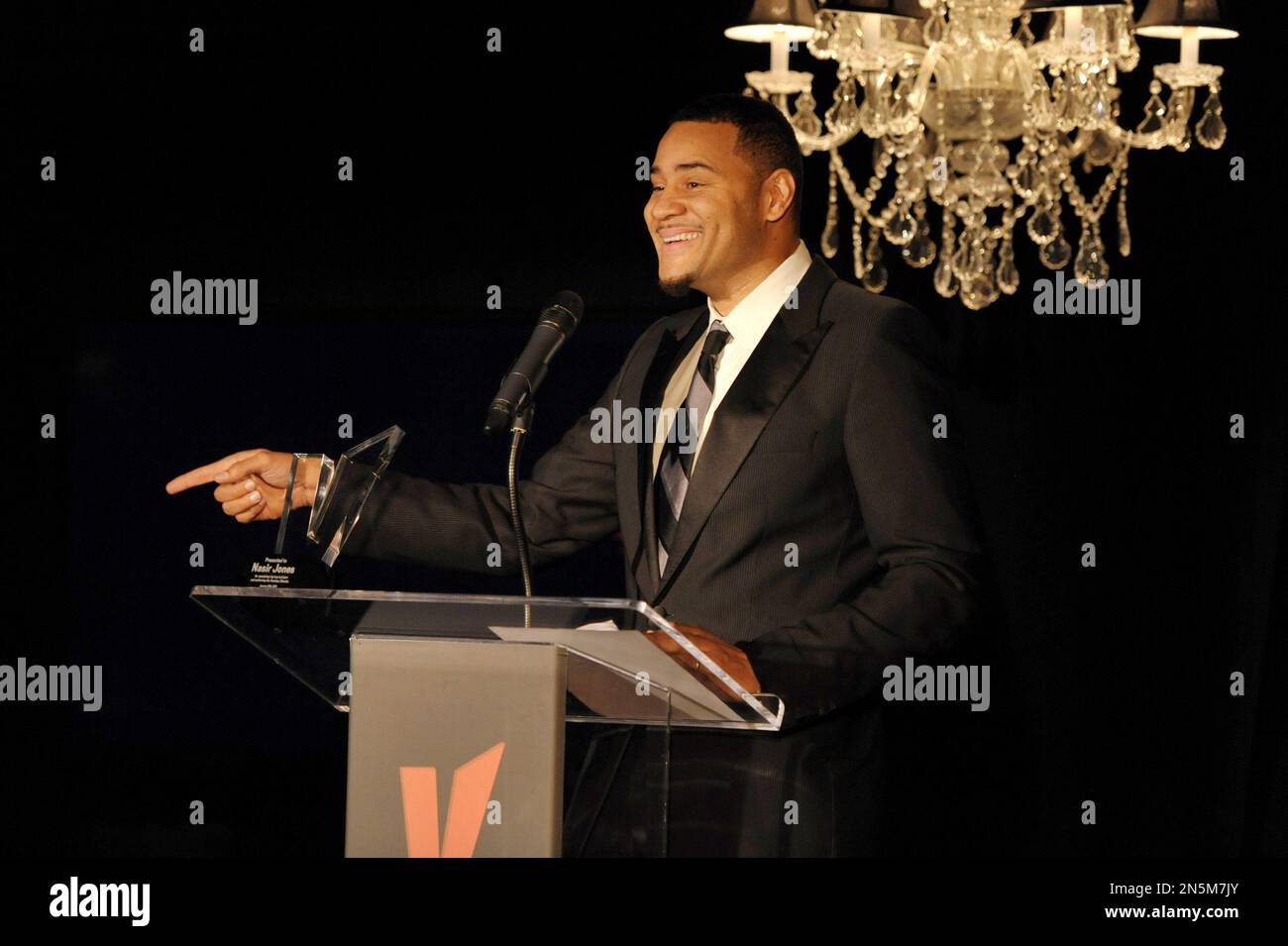 Erik Parker speaks on stage at VIBE 2nd annual pre-Grammy Impact Awards ...
