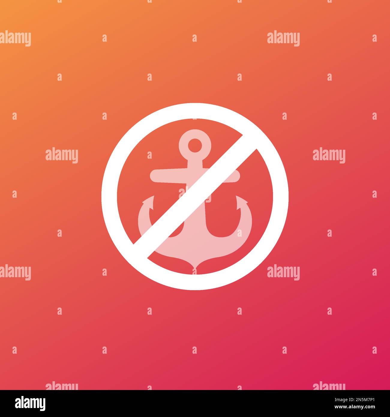 Mooring prohibited Stock Vector Images - Alamy