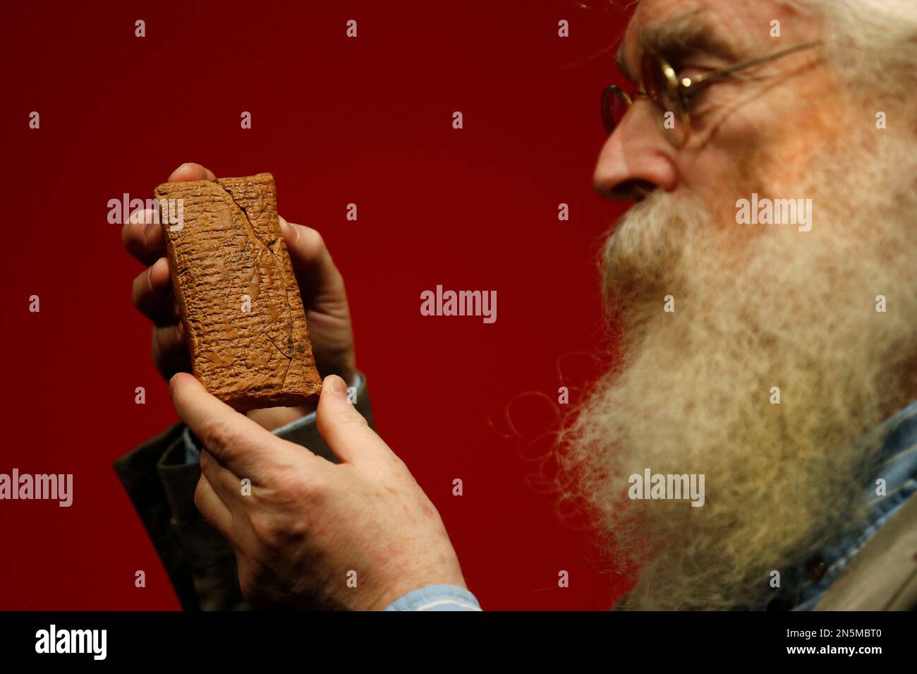 Irving Finkel, curator in charge of cuneiform clay tablets at the ...