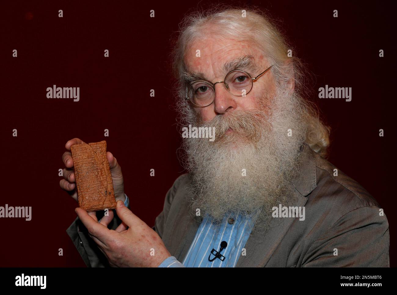 Irving Finkel, curator in charge of cuneiform clay tablets at the ...