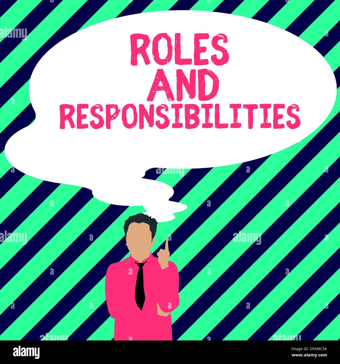 Writing displaying text Roles And Responsibilities. Business showcase ...